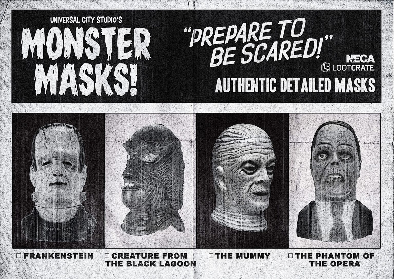 Loot Crate Offering Six Limited-Edition Universal Monsters Masks! – The ...