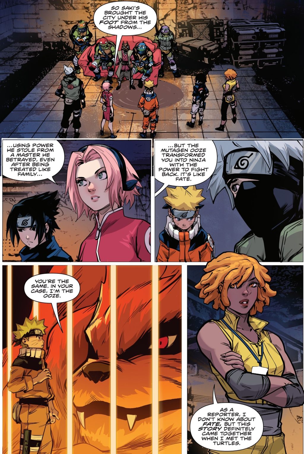 “Teenage Mutant Ninja Turtles x Naruto” Issue 2 Review – The Geekiary